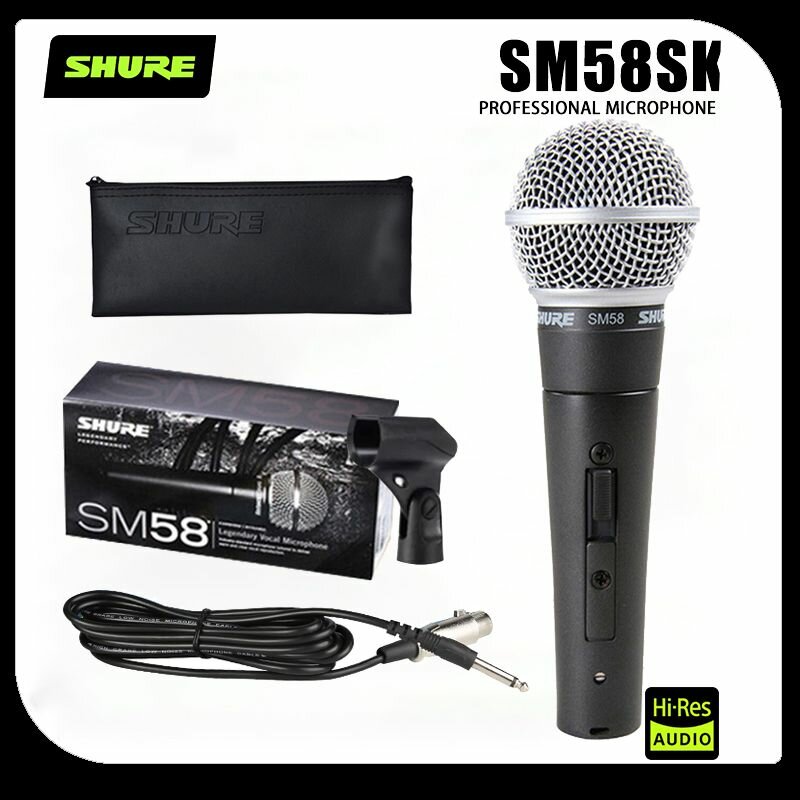 Shure Микрофон для живого вокала SM58SK черный-1A