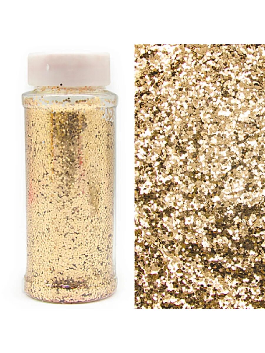 1шт. Конфетти фольга Шестиугольники, Светлое золото, Металли