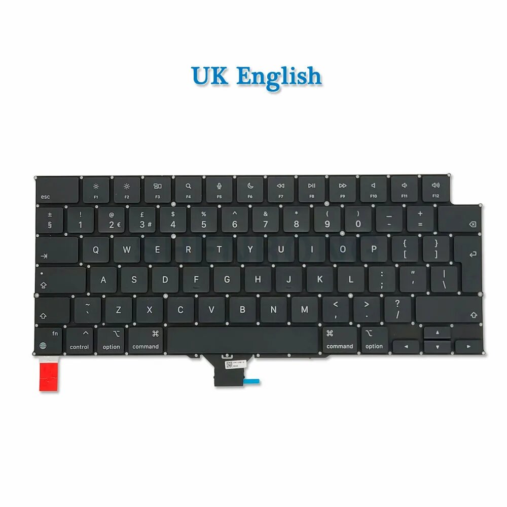 Клавиатура для MacBook Pro Retina A2991 A2992 A2918, черная, многоязычная UK