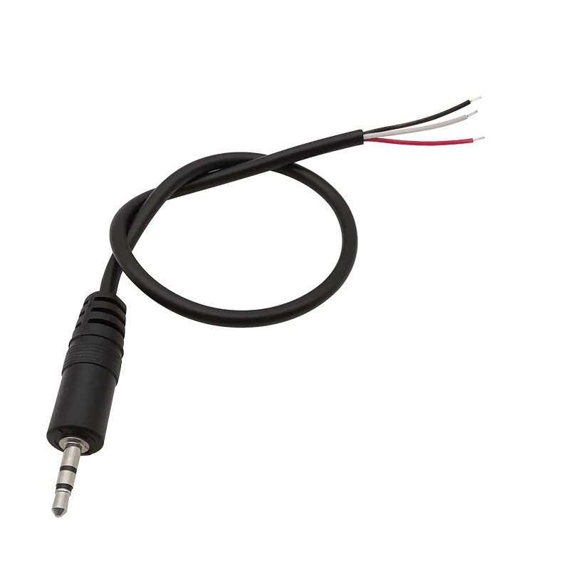 Разъемы аудио 2.5мм 3.5мм удлинитель 25см 1Pcs, 3.5mm Male 3P