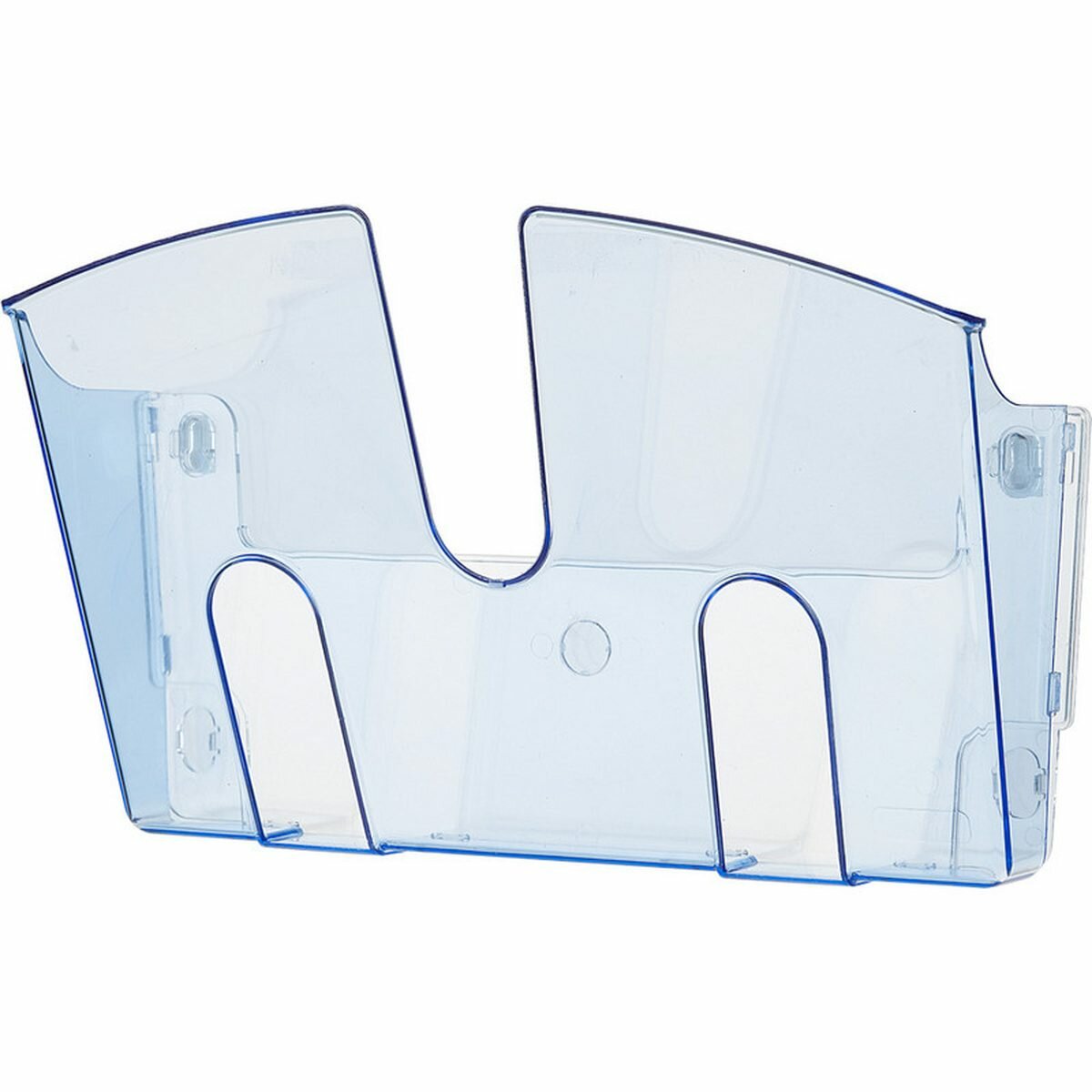 Карман настенный горизонтальный Attache (А4, 340x230мм, полистирол) прозрачно-голубой, 1шт.