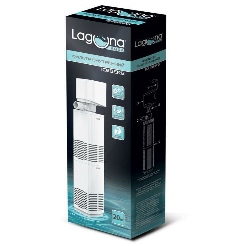 Фильтр внутренний JY800F, 20Вт, 880л/ч, 95*60*310мм, серия ICEBERG, Laguna AQUA