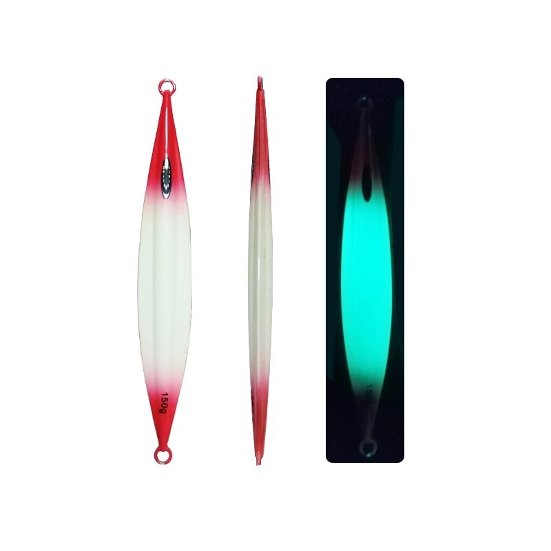 Джиг-блисна Glow Jigs, redwhite-1pc, 120g