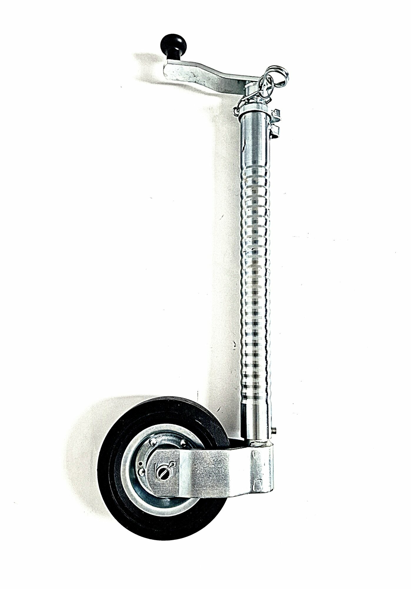 Опорное колесо AL-KO d 48/300 кг/Аналог с защитой от проскальзывания и произвольного раскручивания рукоятки