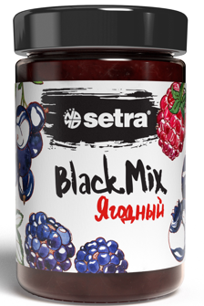 Джем SETRA ягодный Black mix /стекло/ 335г