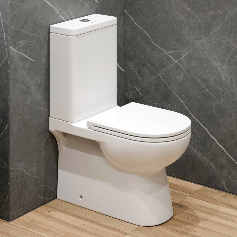 Унитаз-компакт EVA GOLD A8060 безободковый, тонкое сиденье