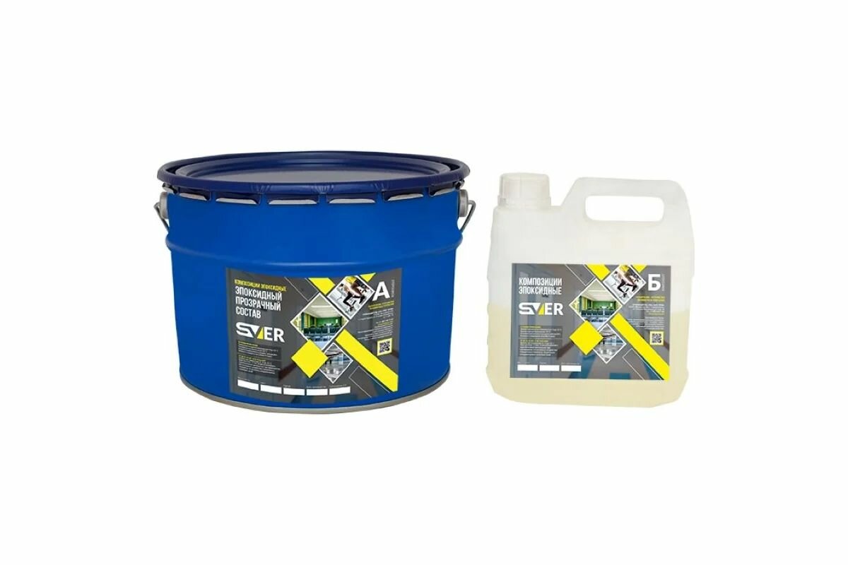 Эпоксидный прозрачный состав SVER 15 кг (10+5 кг) 1000117