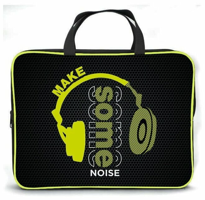 ПМД 4-20 Яркие наушники - папка менеджера А4(ручка - тесьма), п/э с диз. широкая боковинка,350х265x80 ПМД 4-20