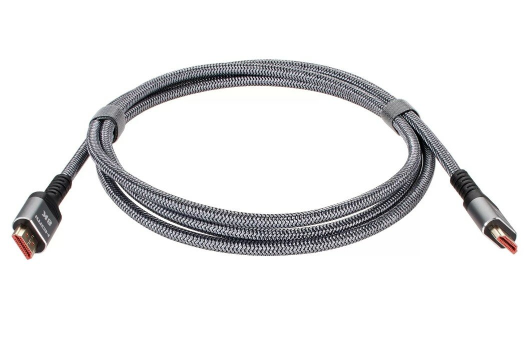 VCOM Кабель Vcom HDMI 19M/M, ver. 2.1 8KX60Hz (Econom) оплетка 3m iOpen