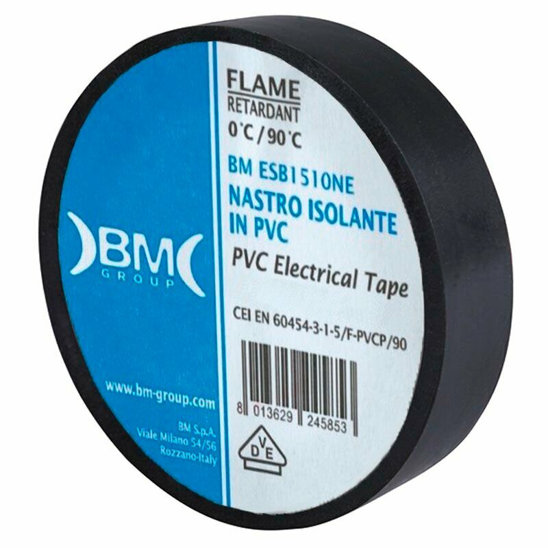 Изолента ПВХ 19 мм x 25 м, цвет черный