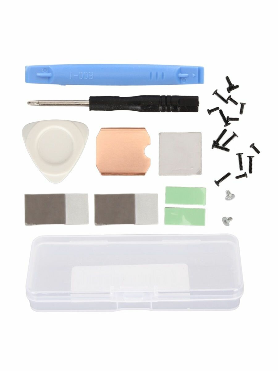 Охлаждающее решение для твердотельного накопителя Steam Deck M.2 2230 NVME, медный радиатор с термопрокладкой и пастой для повышения производительности, удобный инструмент для открытия задней крышки