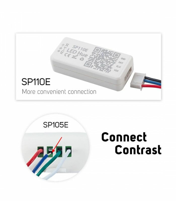 Контроллер (для SPI ленты) Bluetooth, без пульта, 5-12В. Совместим со всеми видами чипов 3 pin/4 pin