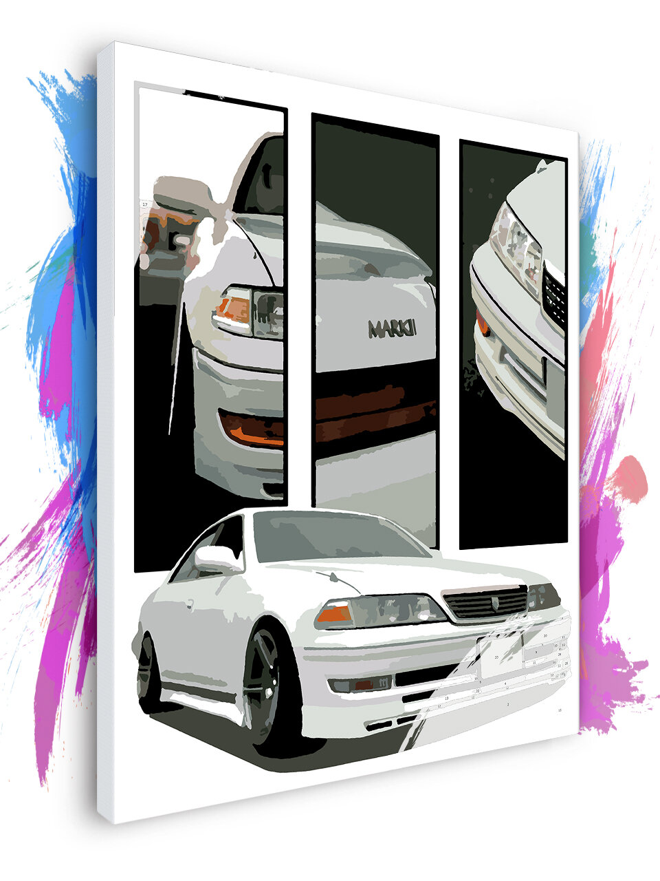 Картина по номерам на холсте Марк 2 Коллаж, 40 х 50 см