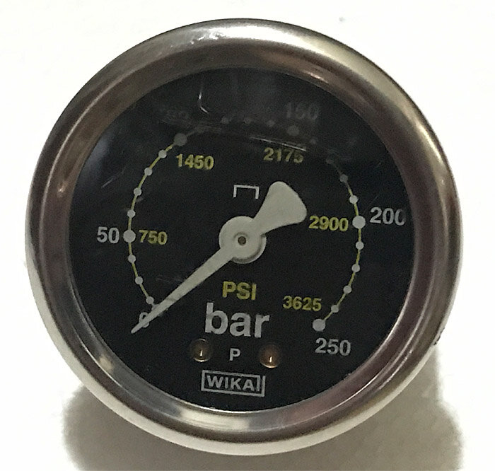 49621MNMN Манометр 0-250 D50 1/4F из нержавеющей стали MTM Hydro