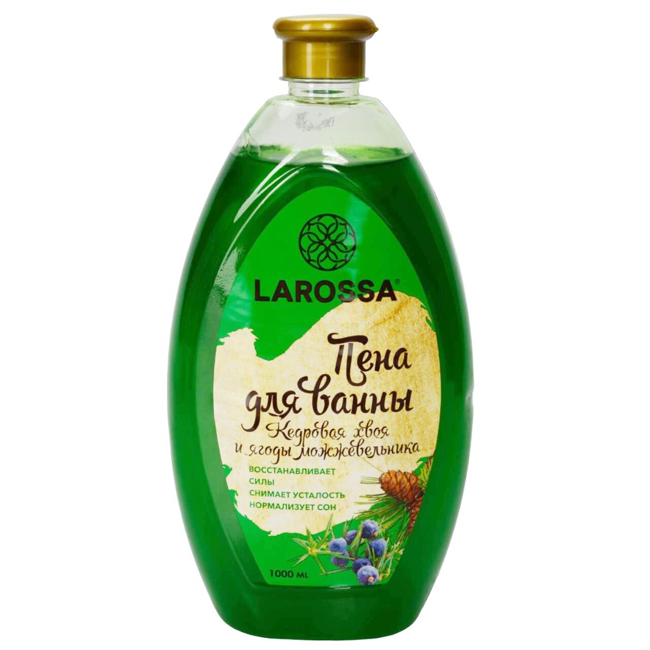 La Rossa Пена для ванн с ароматом кедровой хвои и ягод можжевельника восстанавливающая 1 л