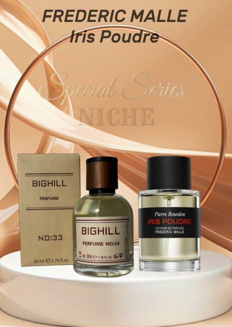 EYFEL Селективный парфюм серии Bighill, аромат UNISEX NO:33 Iris Poudre, цветочные, 50мл