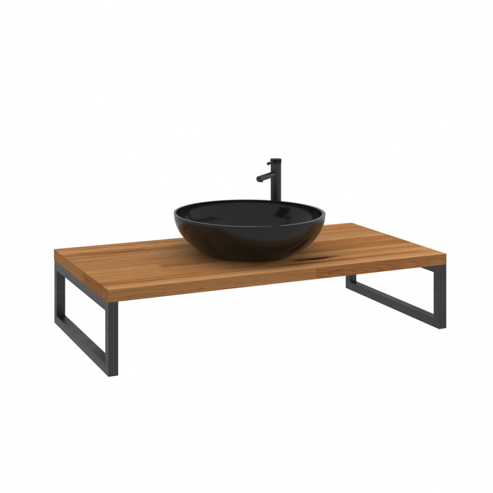 Консоль под раковину ORKA Kestel 95 подвесная, дуб 3001039