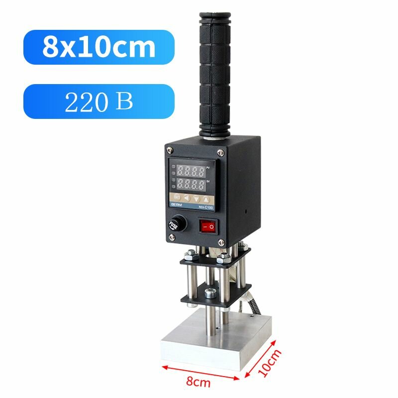 ZONESUN ручная машина для горячего тиснения, термопресс, цифровой инструмент для кожи, бумаги, дерева, Пользовательский логотип, фольга, штамп