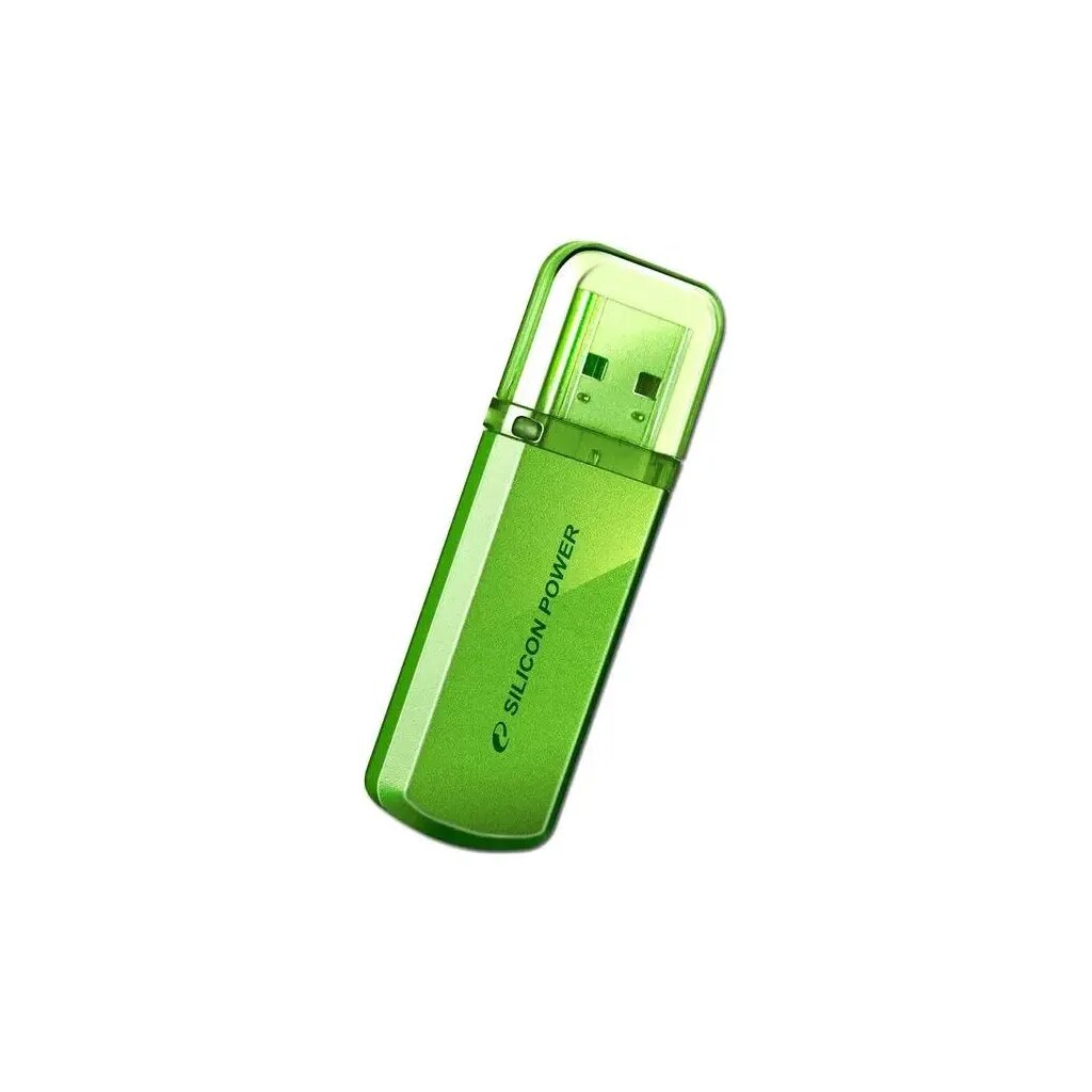 Флешка USB Silicon Power Helios 101 32ГБ, USB2.0, зеленый [sp032gbuf2101v1n]
