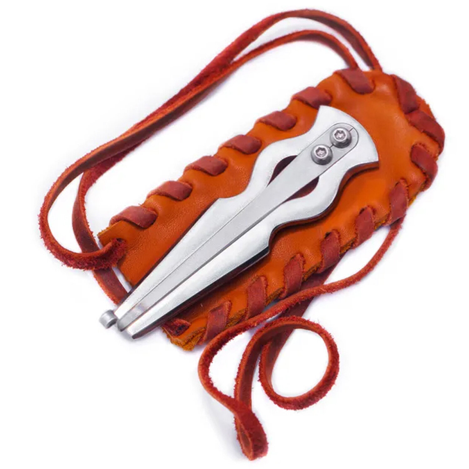 Варган Глазырина "Альфа мини" с кожаным чехлом - профессиональный музыкальный инструмент, чудесный подарок, нержавейка