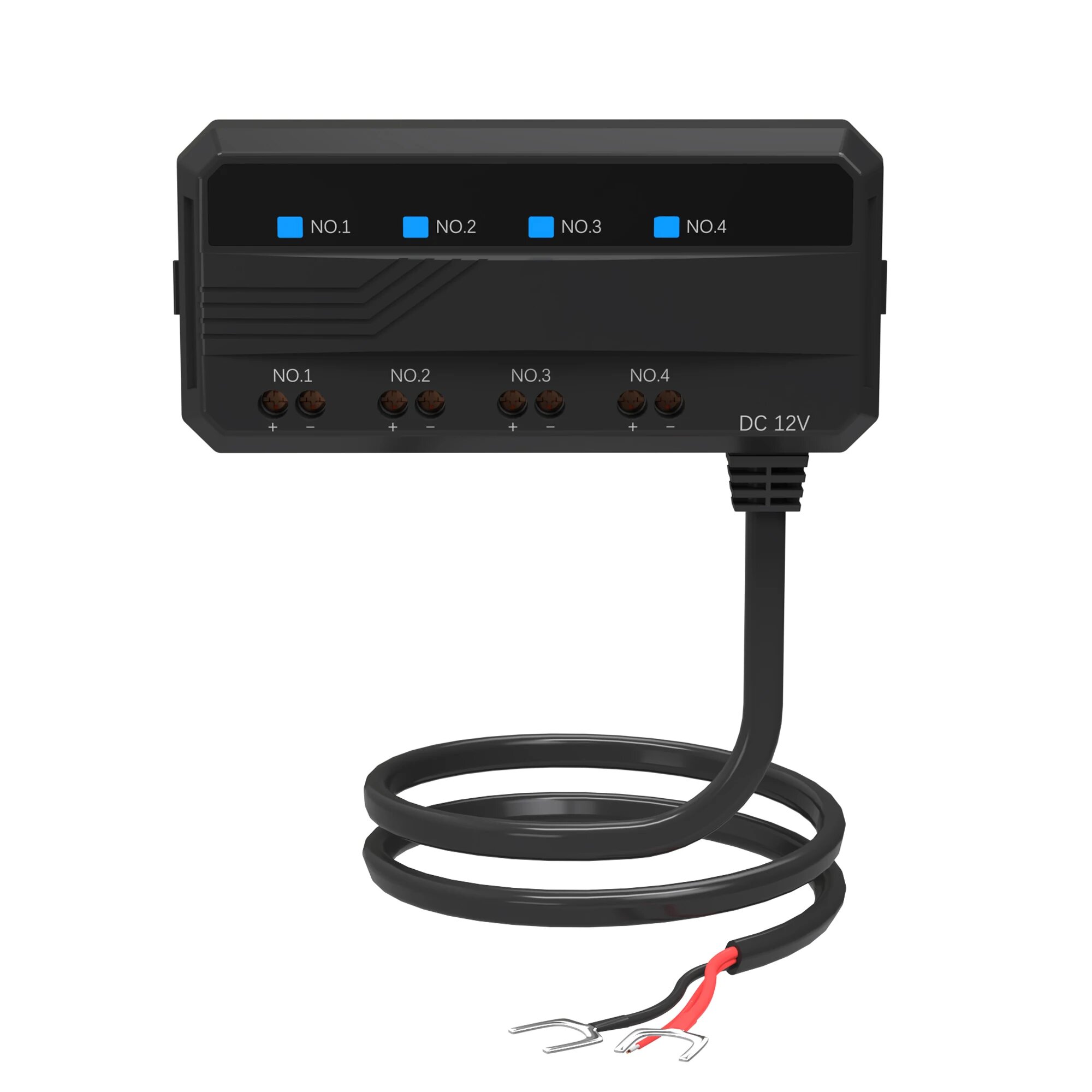 Универсальный автомобильный держатель блока предохранителей 12 В, 4 цепи, защита 20 А, блок предохранителей для мотоцикла, светодиодный индикатор, автомобильные аксессуары для мотоциклов