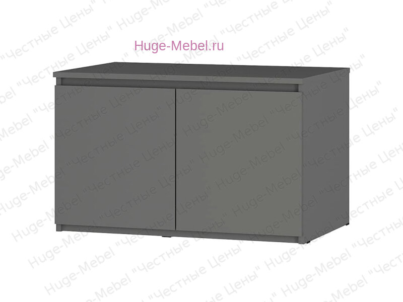 Тумба 80 см "Симпл" ТБ-06 графит Huge Mebel . Ширина 804 Высота 494. Тумбы ТВ