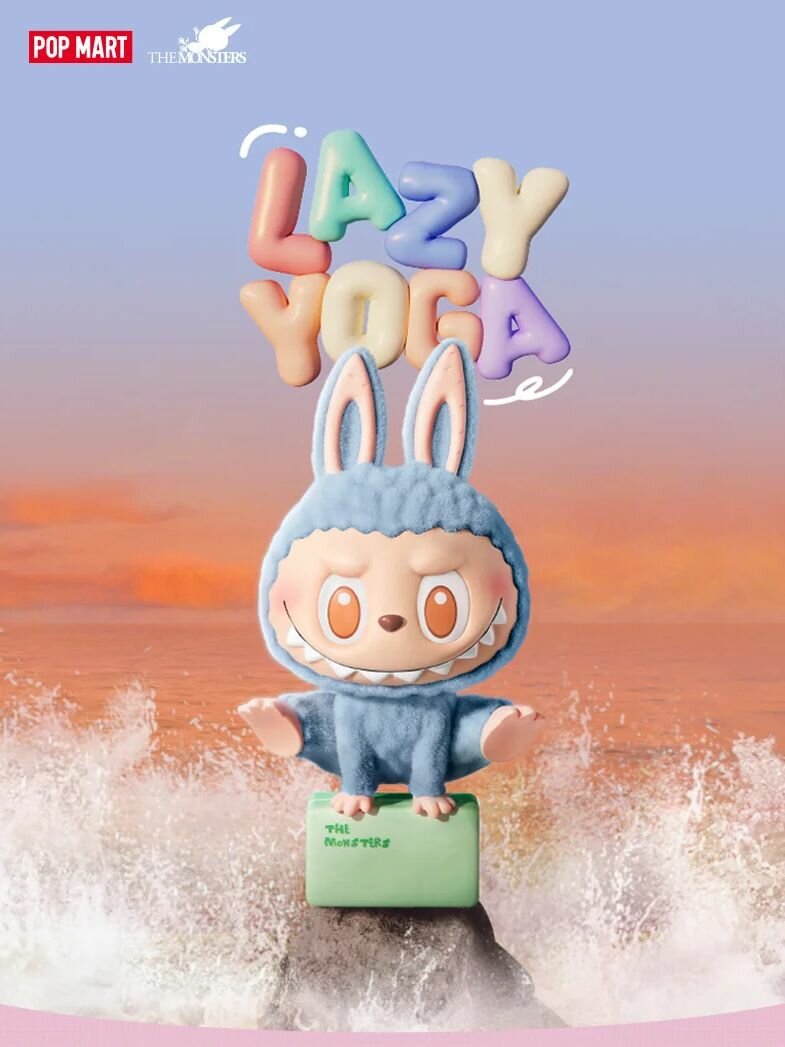 Фигурка Лабубу Pop Mart Labubu The Monsters "Lazy Yoga" Blind Box (1 штука)