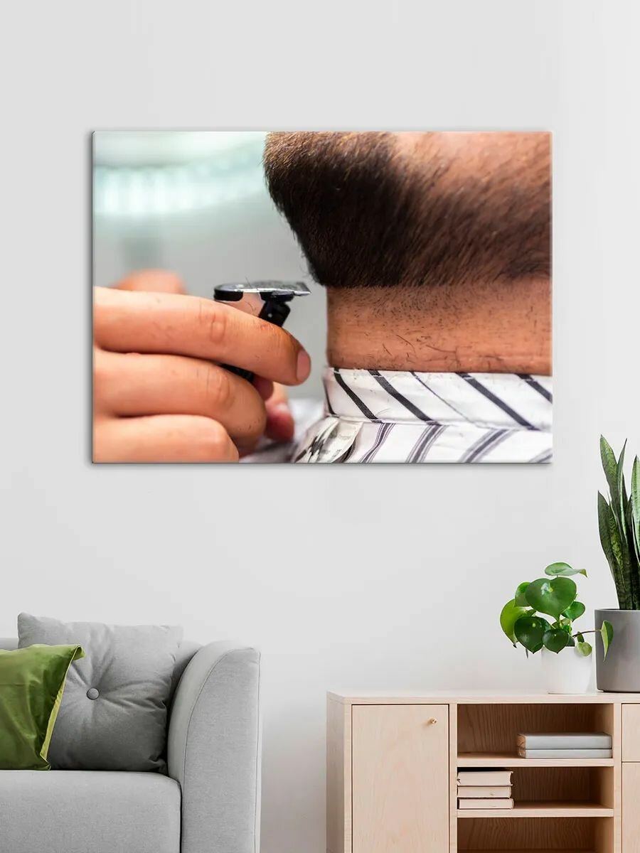 Картина на стену "Барбершоп", 40х30 см