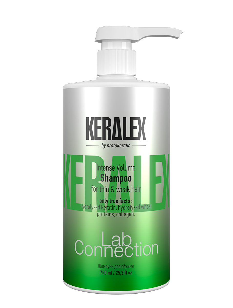 Шампунь KERALEX для воздушного объема волос с кератином, 750 мл