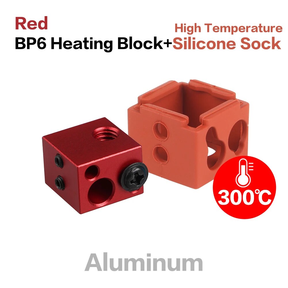 Запчасти для 3D-принтера XCR3D V6 BP6, нагревательный блок, алюминиевый HotEnd термистор и термопара, нагревательный блок, комплекты аксессуаров 16*16*12