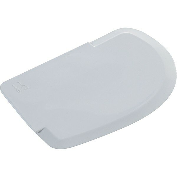 Шпатель твердый, пластик, 125✕90 мм, белый (Martellato, Италия)