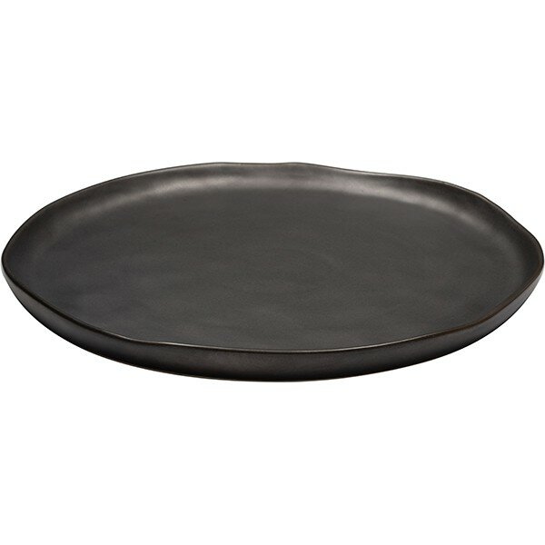Тарелка «Шейд», керамика, 32 см, черный (Kunstwerk, страна Китай)