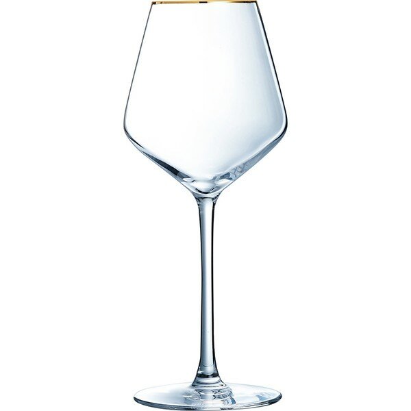 Бокал для вина «Ультим Борд Ор», 1 шт, хрустальное стекло, 380 мл, прозрачный (Cristal D'arques)