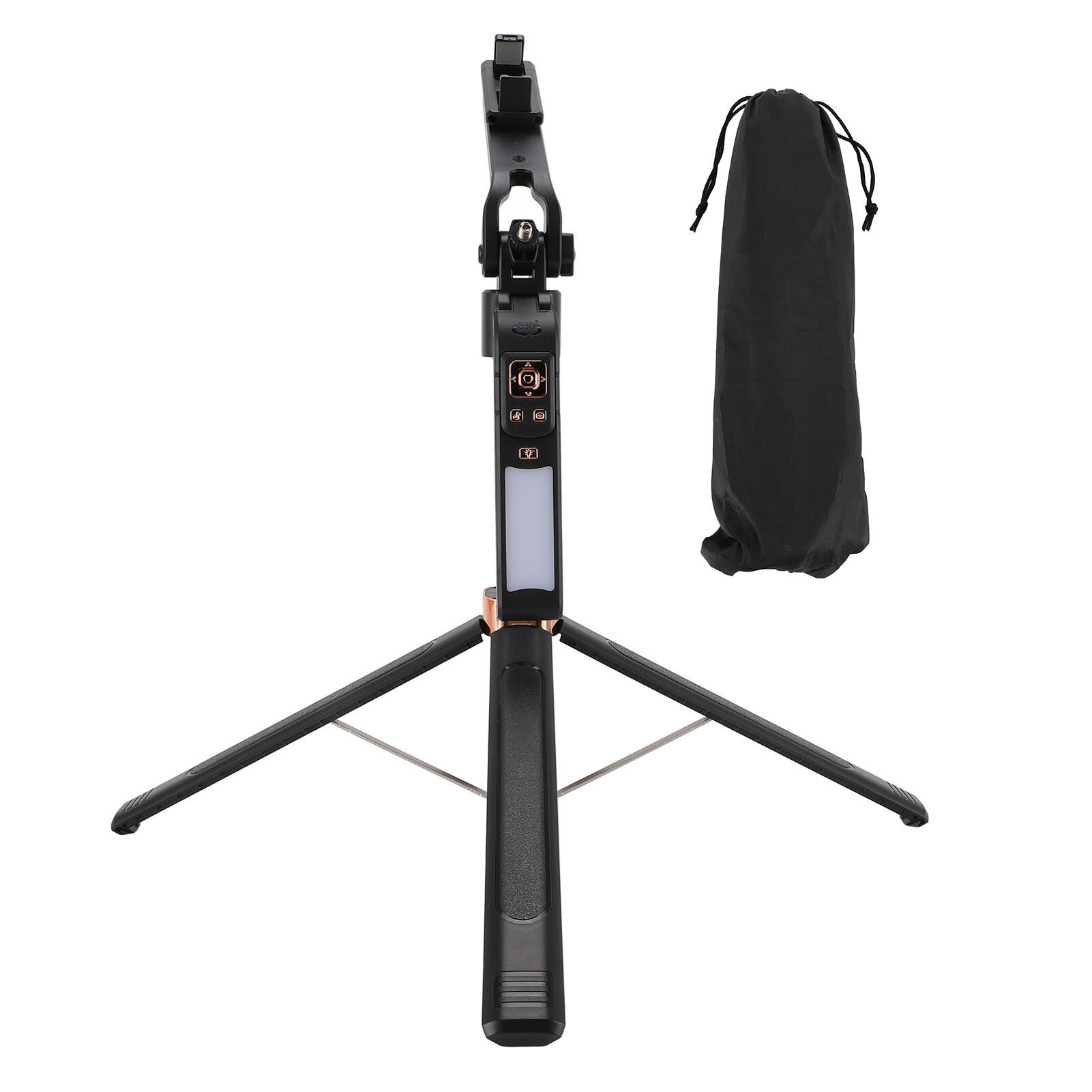 Автоматический стабилизатор слежения за лицом для камеры смартфона, выдвижной держатель для телефона длиной 5,9 футов, квадропод с дистанционным управлением и заполняющей подсветкой для селфи-видеоблогов