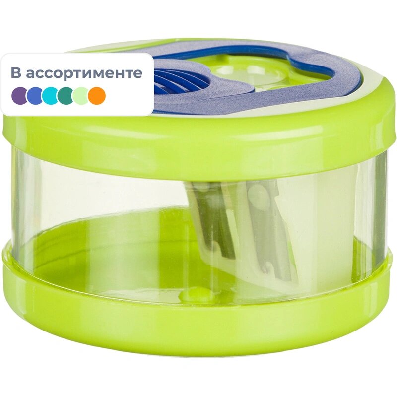 Точилка Attache Happy, с контейнером,2отверстия, в асс