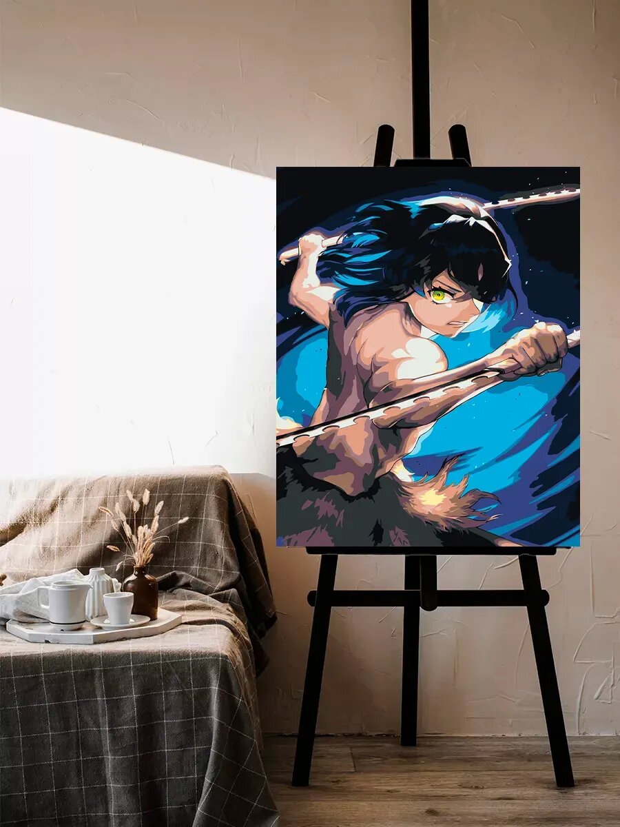 Картина по номерам Аниме Клинок Рассекающий Демонов Иноске