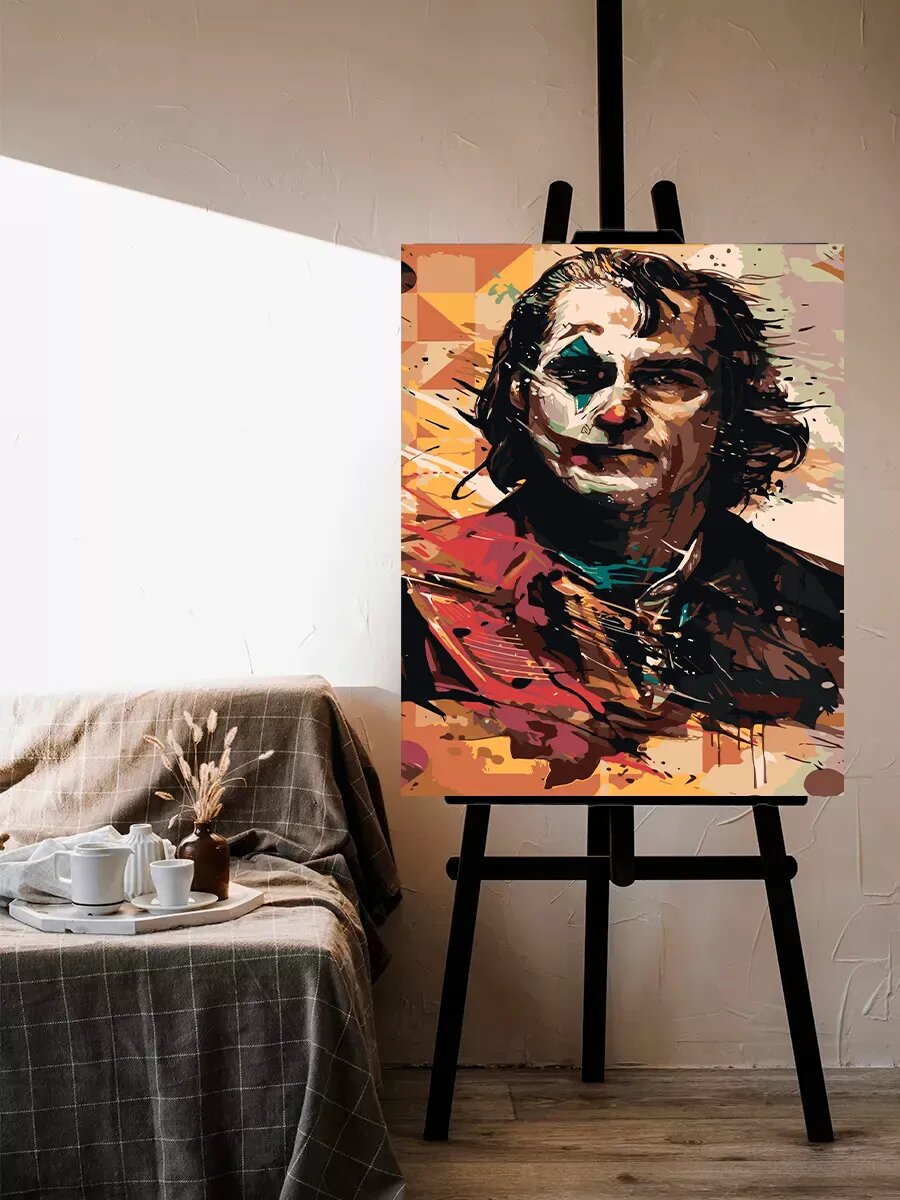 Картина по номерам Джокер DC Comics Марвел Комикс