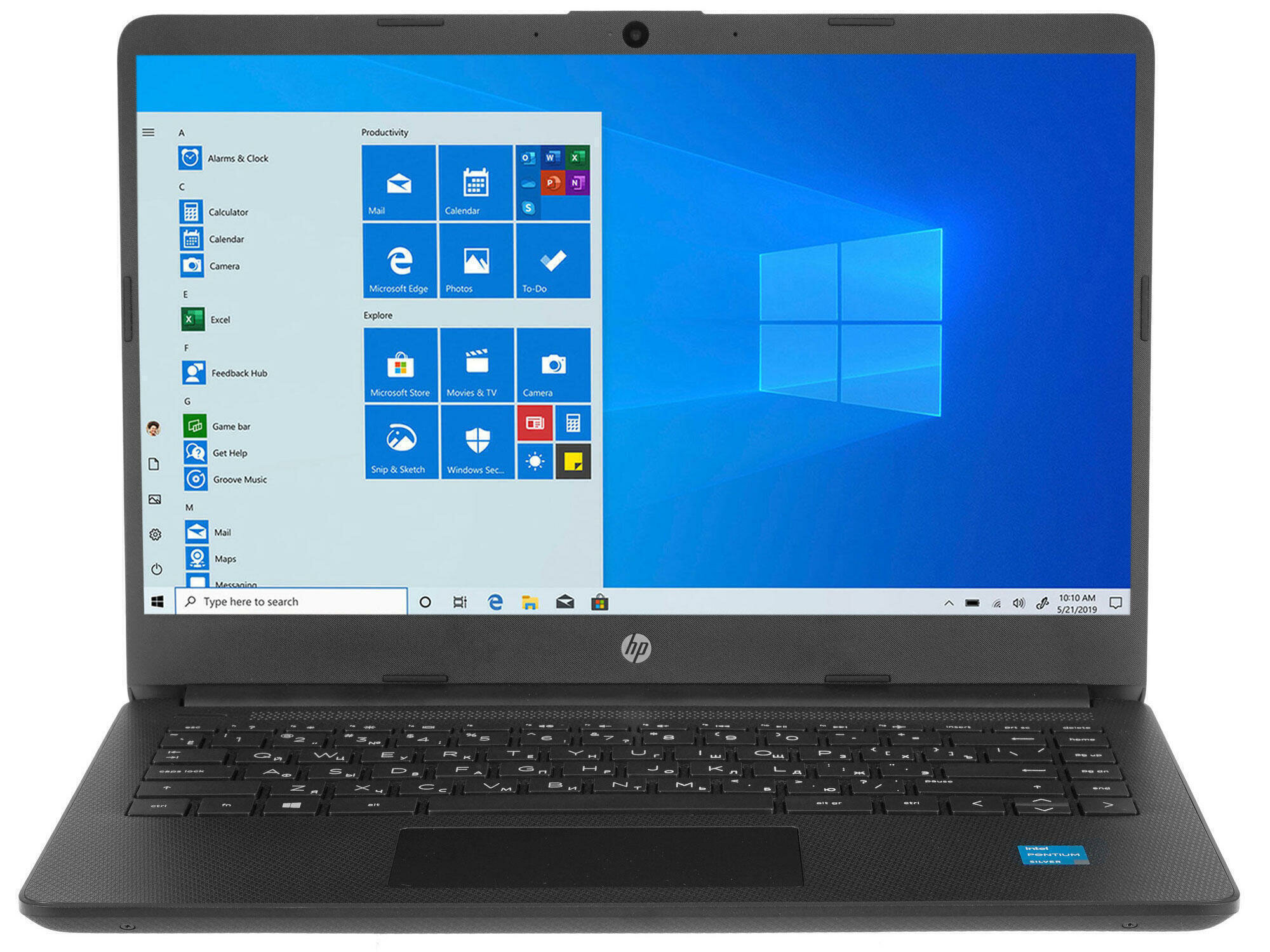 14" Ноутбук HP Laptop 14S-DQ3005UR (48K24EA) черный - 1920x1080, IPS, Intel Pentium Silver N6000, ядра: 4 x 1,1 ГГц, 4 ГБ, SSD 128 ГБ, Intel UHD Graphics, Windows 10 Home