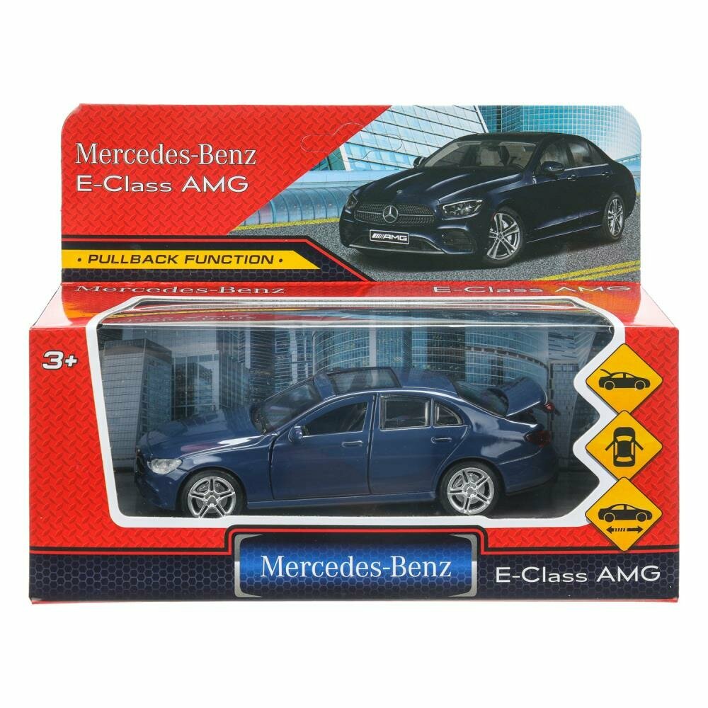 Машина металлическая "Мерседес-Бенц e-class amg" 12 см. синий Технопарк ECLASS-12-BU