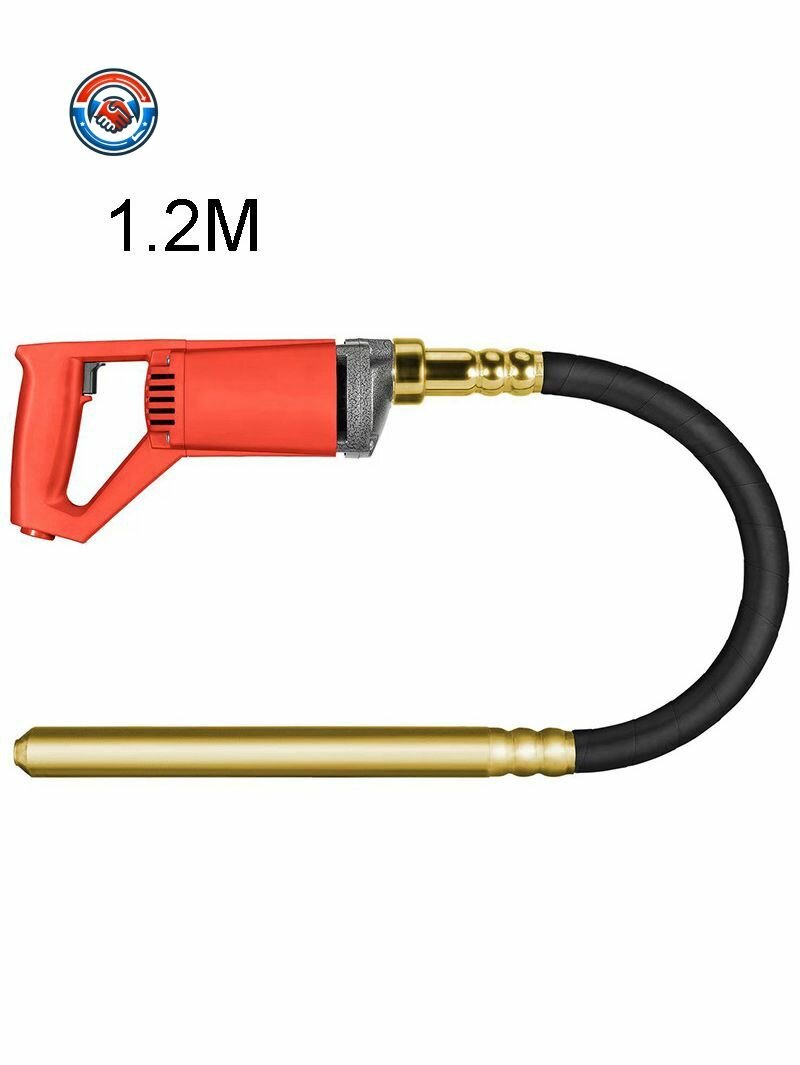 Глубинный вибратор для бетона 1000 Вт, полностью медный мотор, закалённый стержень и гибкий вал из марганцевой стали, портативный инструмент для строительства фундамента и монолитных конструкций, 220 В