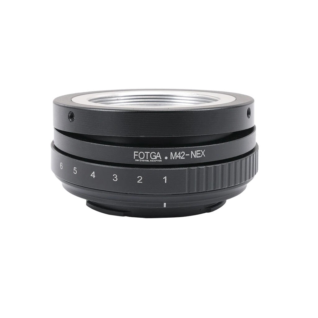 Переходное кольцо с наклоном и переключением передач для объектива M42 с креплением на корпус камеры Sony E, совместимое с A7S A7R II A5100 NEX5 NEX-F3 A6000 A6100
