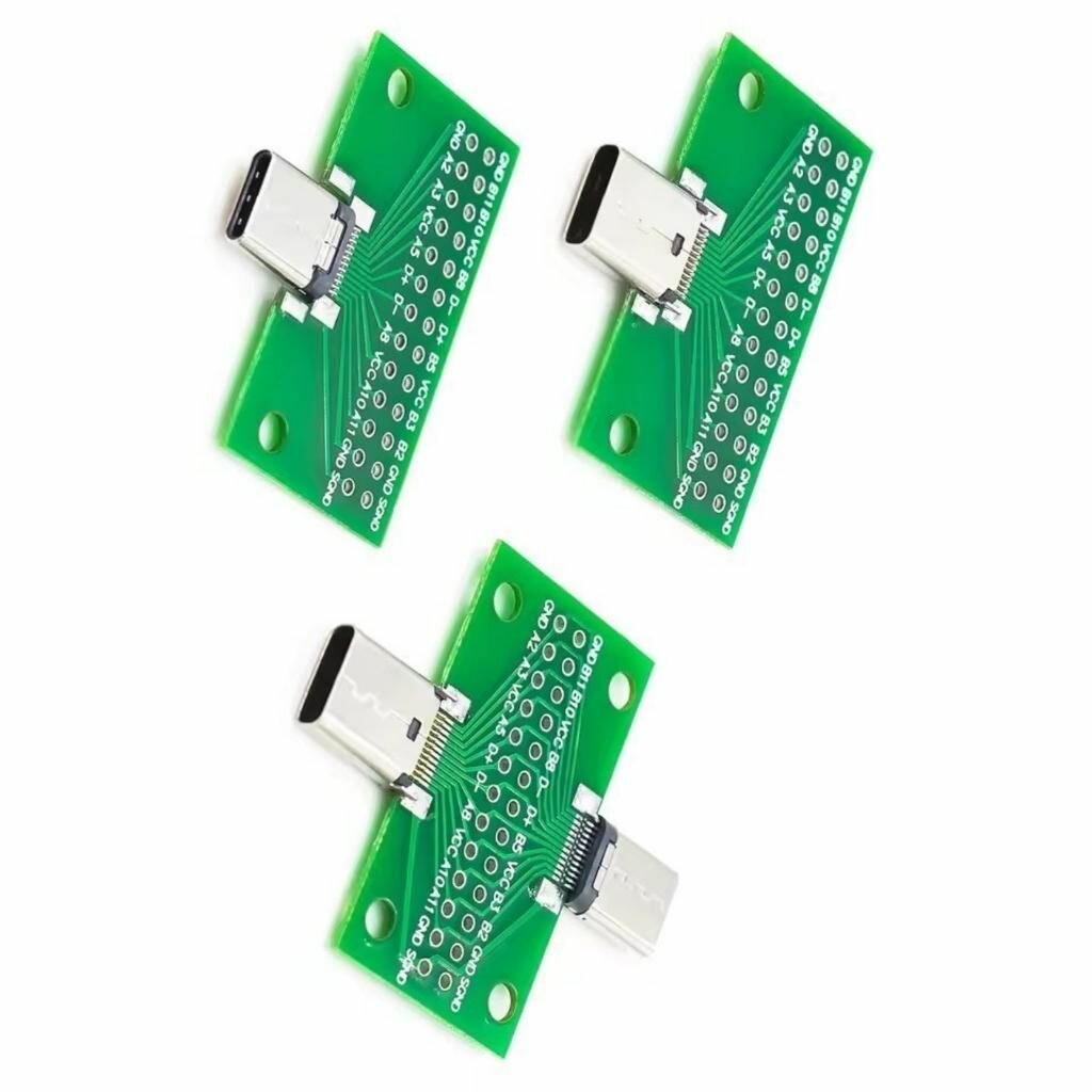 Адаптер USB 3.1 Type C Женский Мужской Конвертер 2x13P на 2.54мм, 3pc