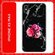 Чехол на Apple iPhone XS Max / Айфон XS Max с принтом "Букет на черном мраморе"