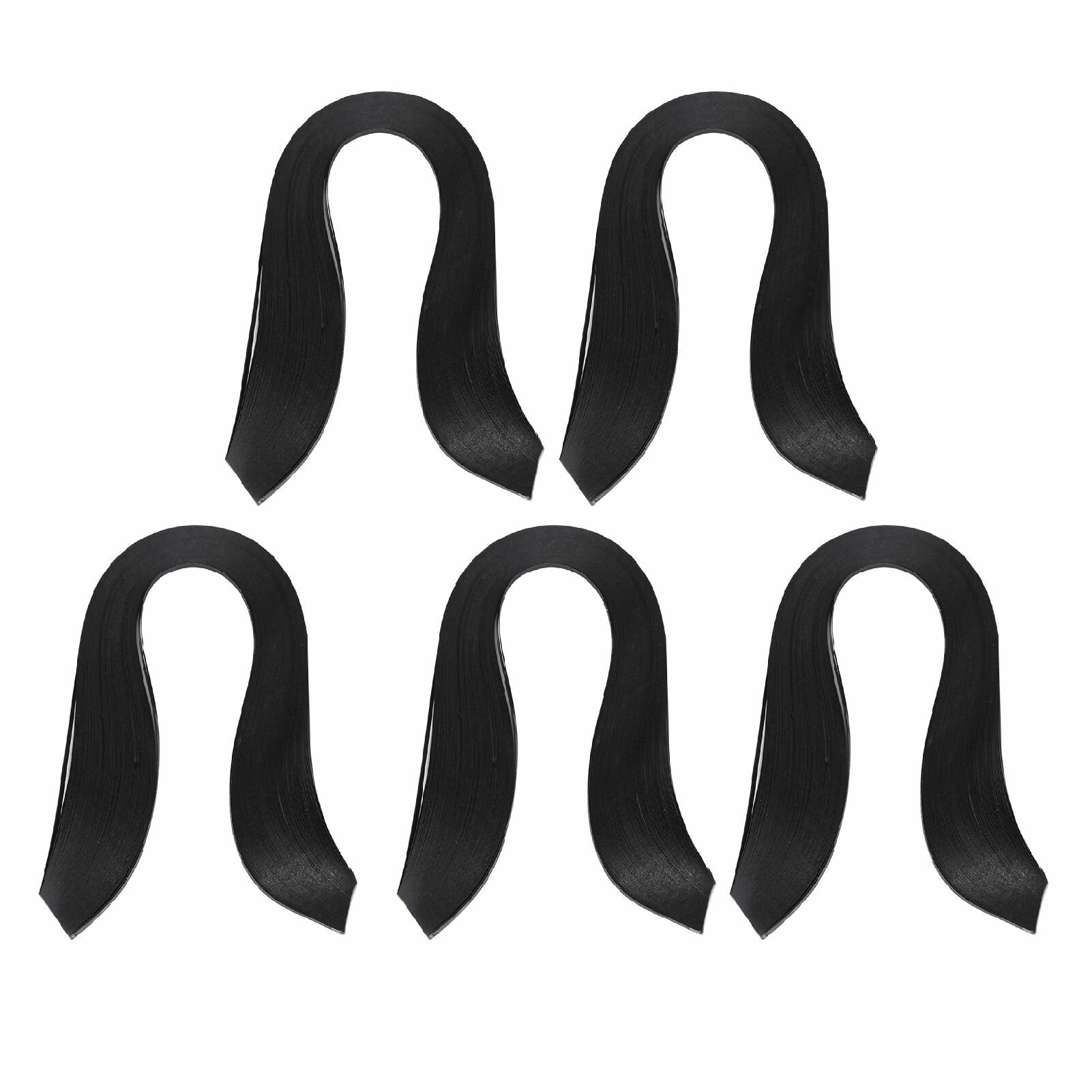 600 полосок бумаги для квиллинга своими руками шириной 3 мм, однотонная бумага для оригами для рукоделия, черная, легко скручивается и формуется для скрапбукинга и художественных проектов