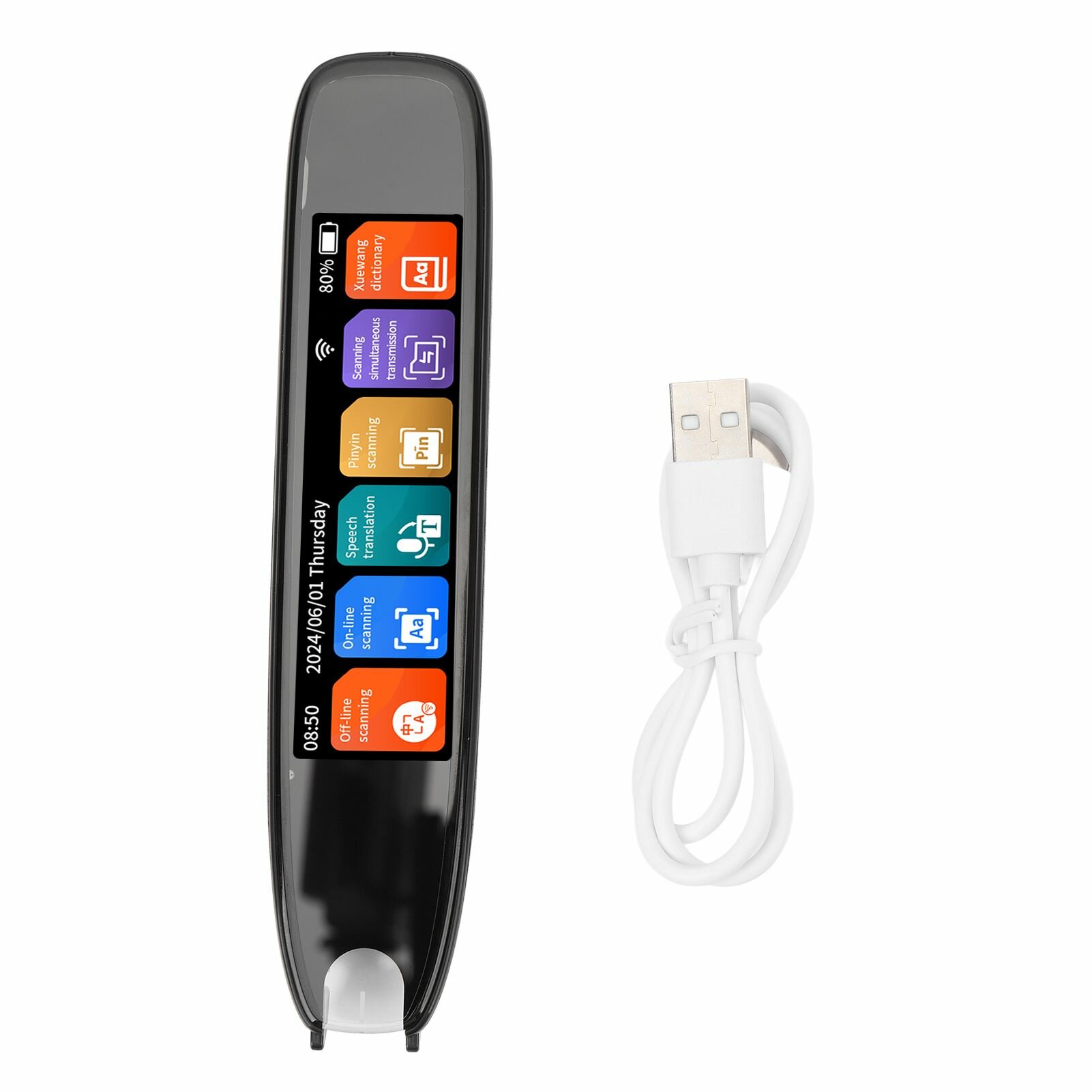 Беспроводная ручка для чтения 3,7" сенсорный экран, 142 языка онлайн, портативная WiFi