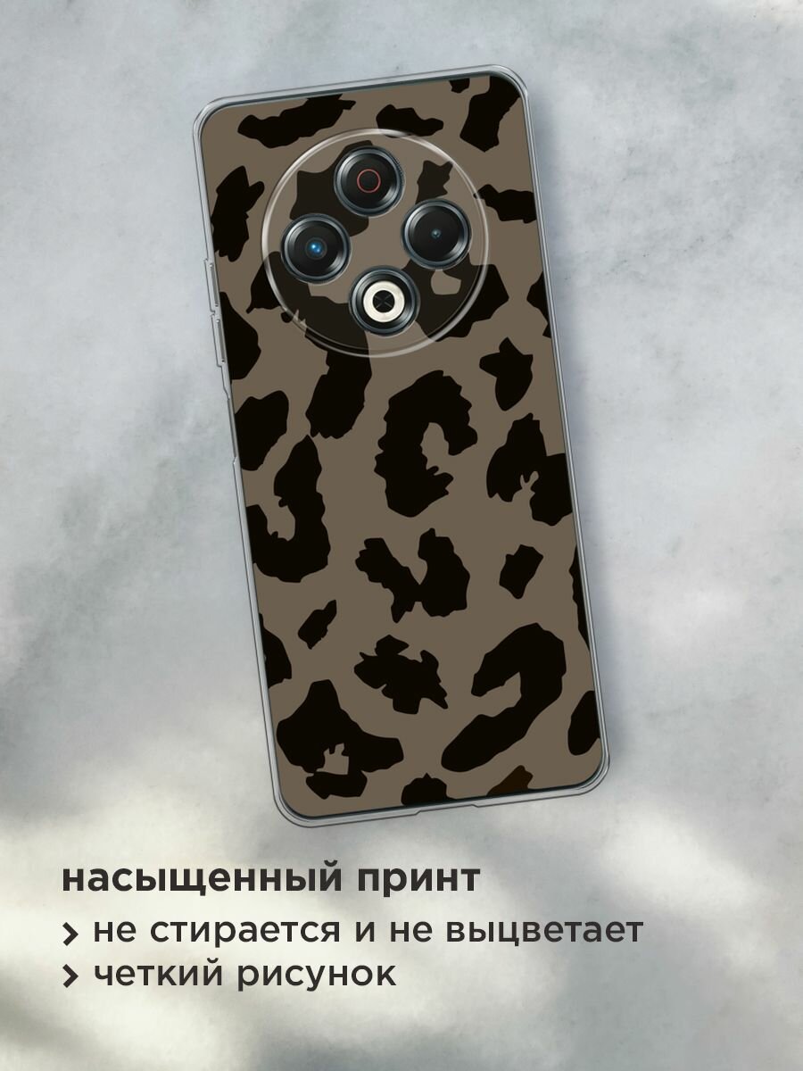 Чехол на Tecno Spark 30 / Текно Спарк 30 с принтом "Леопардовые пятна паттерн 1" — фото 1