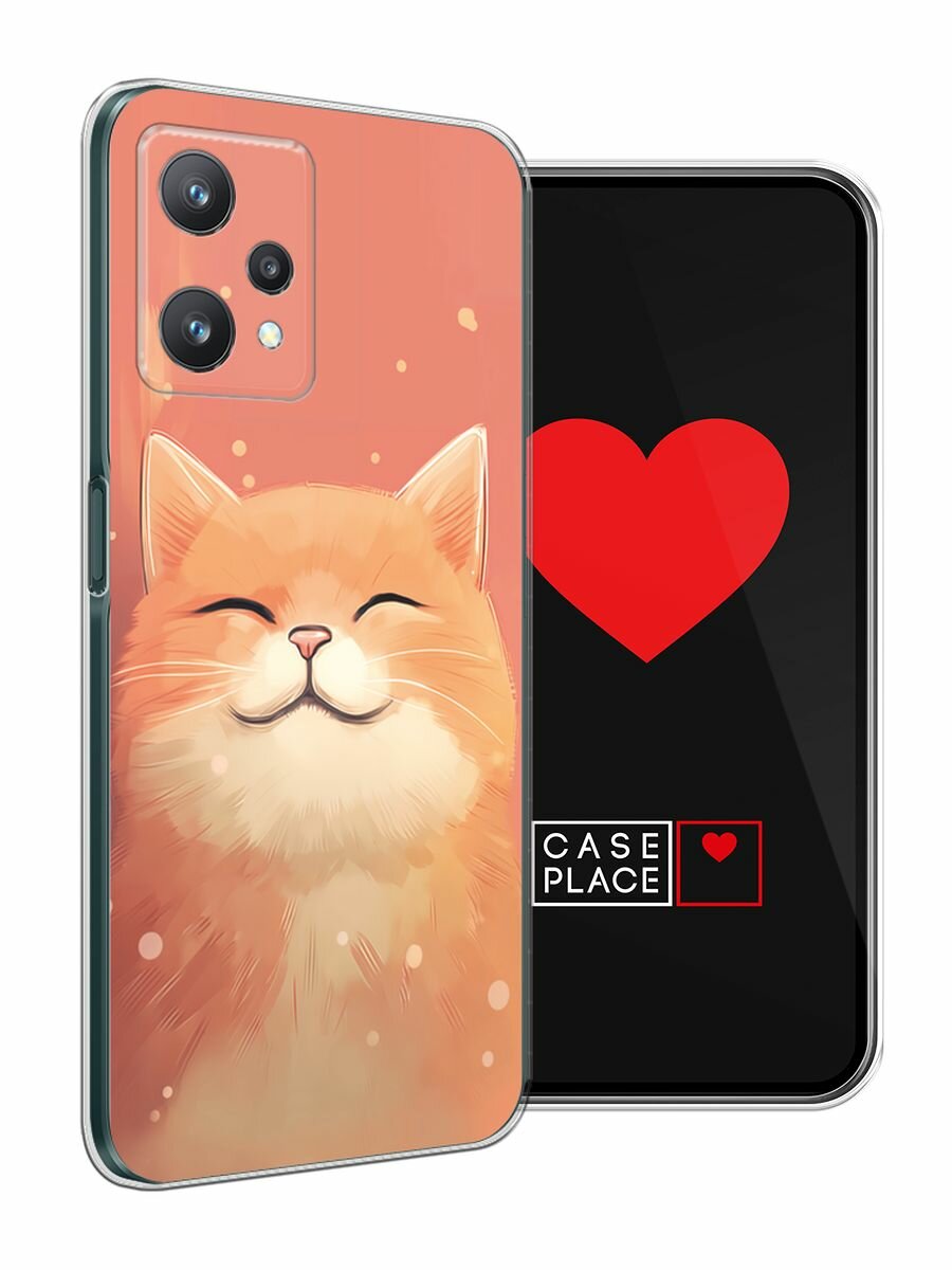 Чехол на Realme 9 5G / Реалми 9 5G с принтом "Довольный рыжий котик" — фото 1