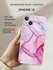 Чехол на Apple iPhone 13 / Айфон 13 с принтом "Розовые мраморные разводы"