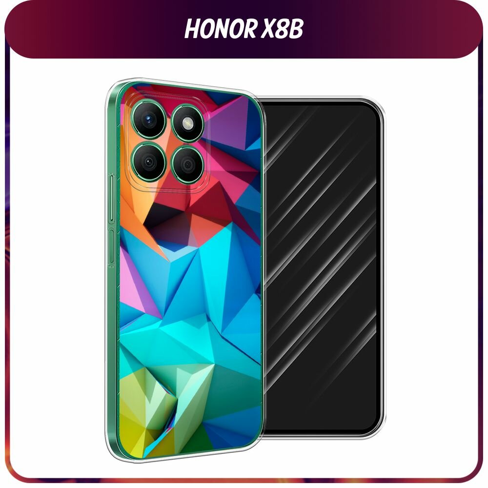 Силиконовый чехол на Honor X8B / Хонор X8B с принтом Геометрия 14