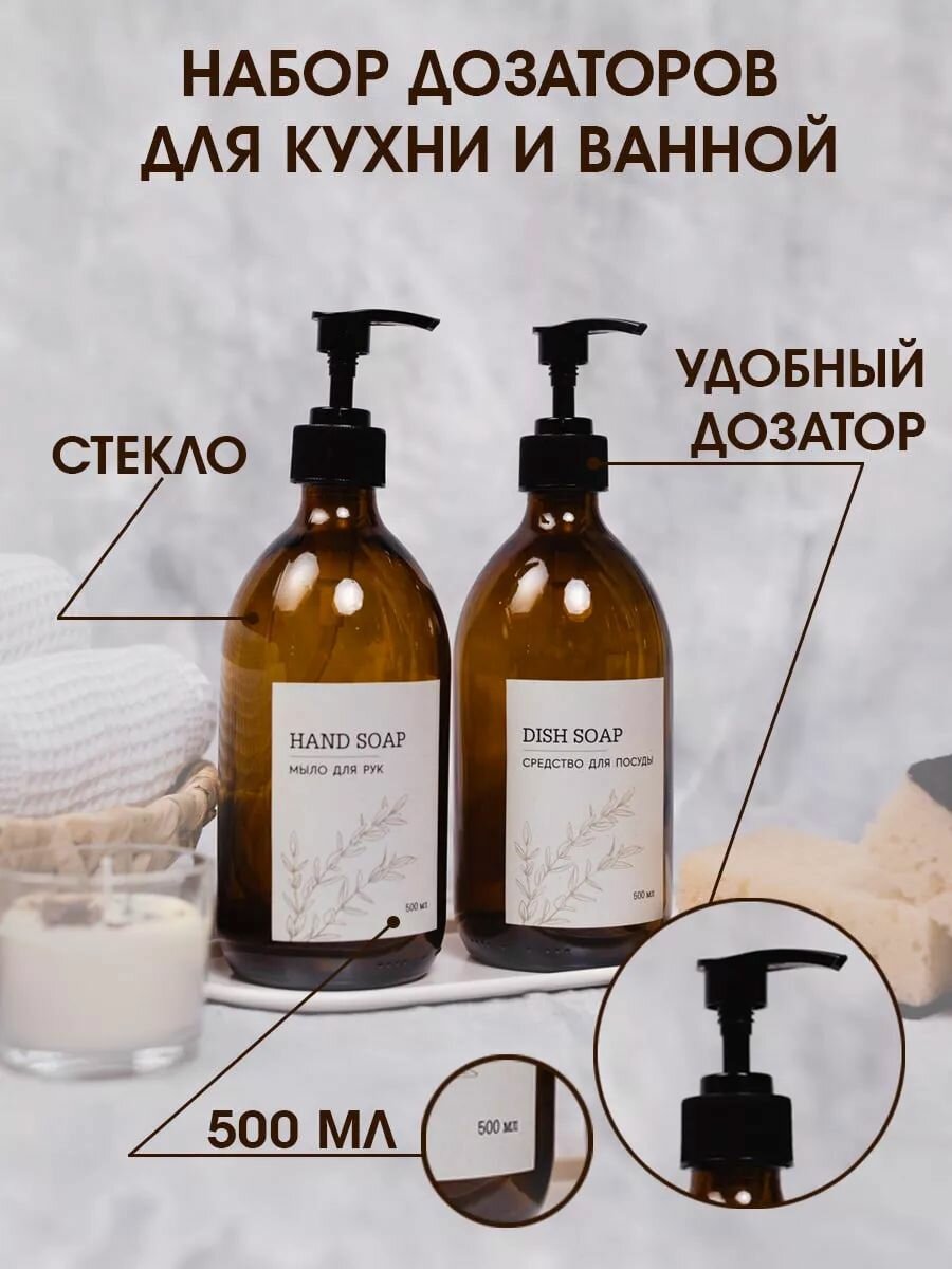 Набор дозаторов для мыла (2 шт)